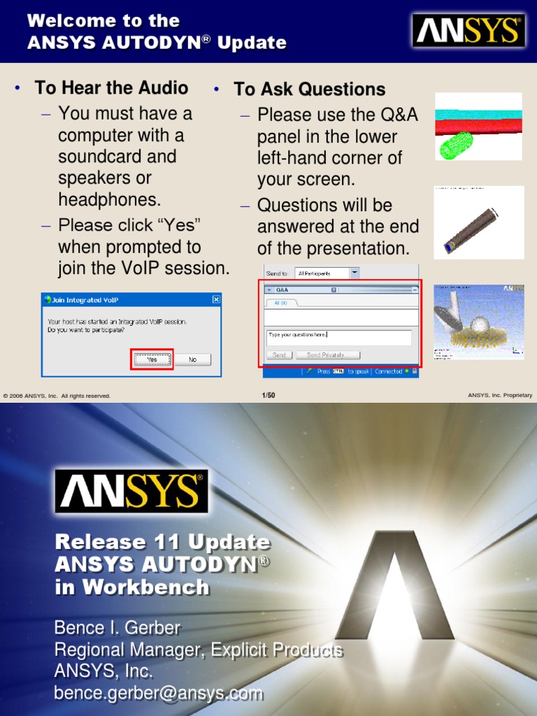 ANSYS AUTODYN in Workbench Introduction | PDF | Computer Aided Design ...