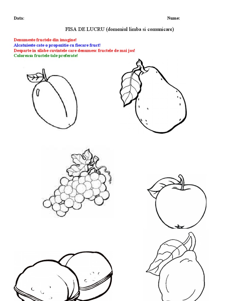 Fructe de Colorat | PDF