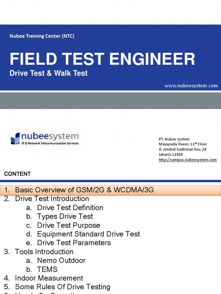 1.modul Drive Test-Fundamental | PDF | Cellular Network ...