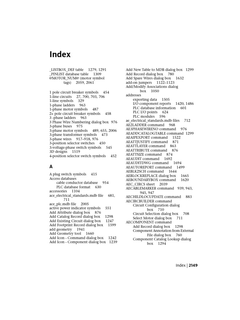 Comprehensive Electrical Symbols Index | PDF | Electrical Connector ...