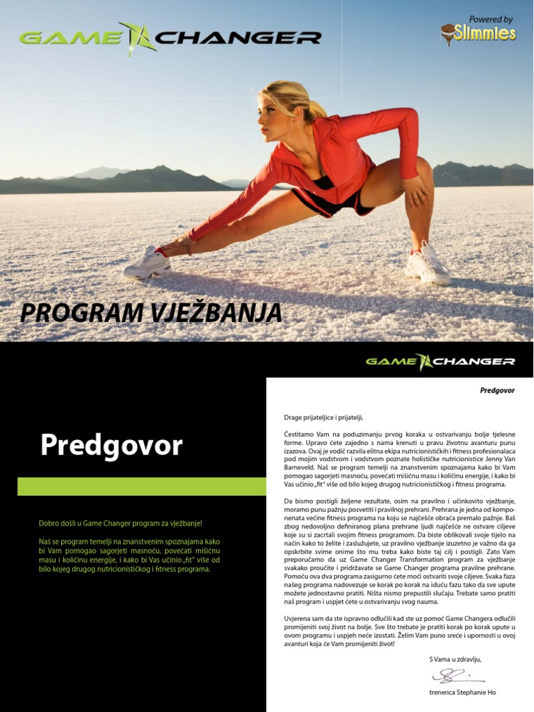 Game Changer Program Pravilne Prehrane I Vjezbanja | PDF