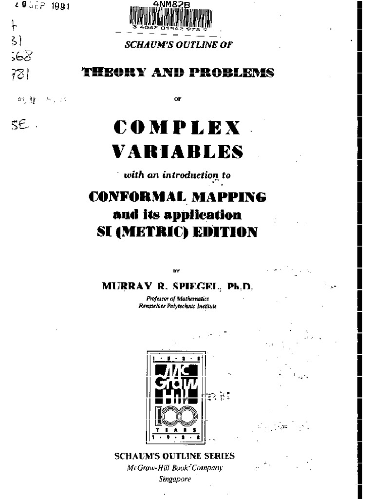 Schaum - Complex Variables | PDF