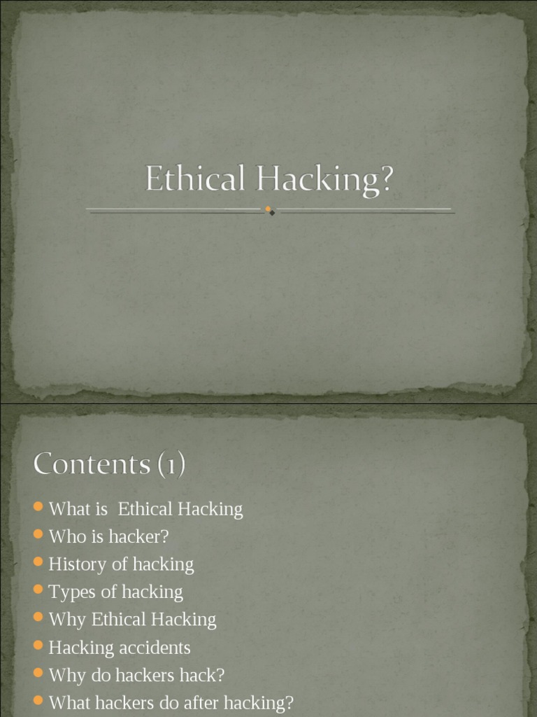Ethical Hacking From Ieee Dtu Students | PDF | Security Hacker | White ...