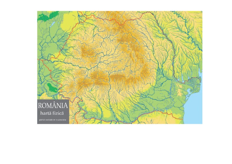 Geografie - Harta Hidrografica Romania | PDF