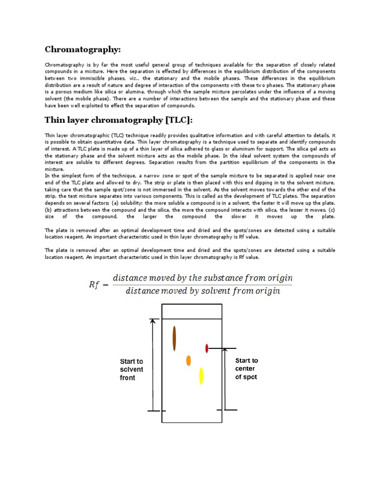 Chromatography | PDF | Thin Layer Chromatography | Unit Operations