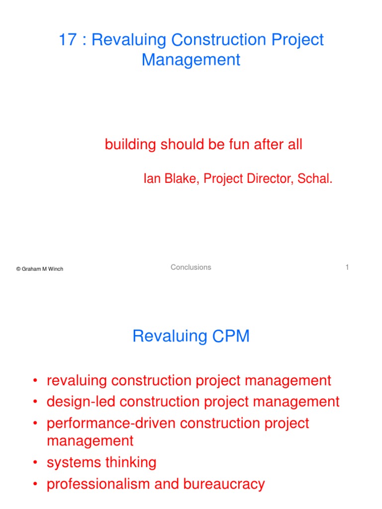 Revaluing Construction Project Management | PDF | Art