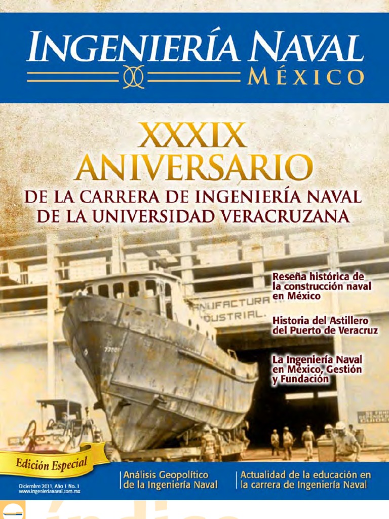 Aniversario de Ingeniería Naval UV | PDF | Astillero | Construcción naval