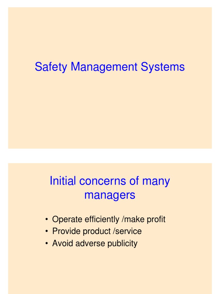 Safety Management Systems | PDF | Occupational Safety And Health | Safety