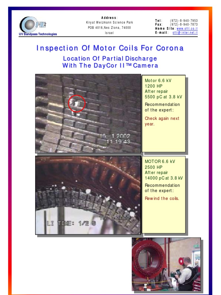 Motor Coil Inspection Recommendations | PDF | Science & Mathematics