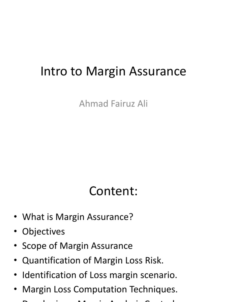 Intro To Margin Assurance by Ahmad Fairuz Ali | PDF | Roaming | Lease