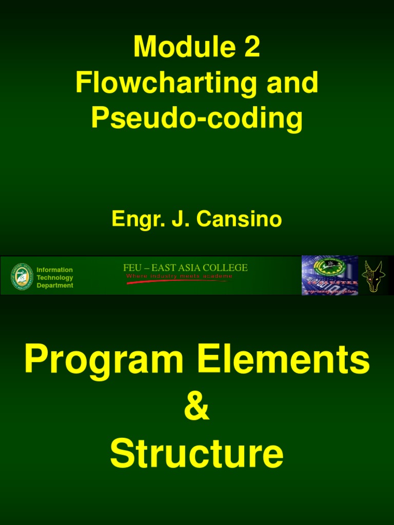 FEU EAC ITES103 ITEI103 Flowcharting and Pseudocoding StudVersion | PDF ...