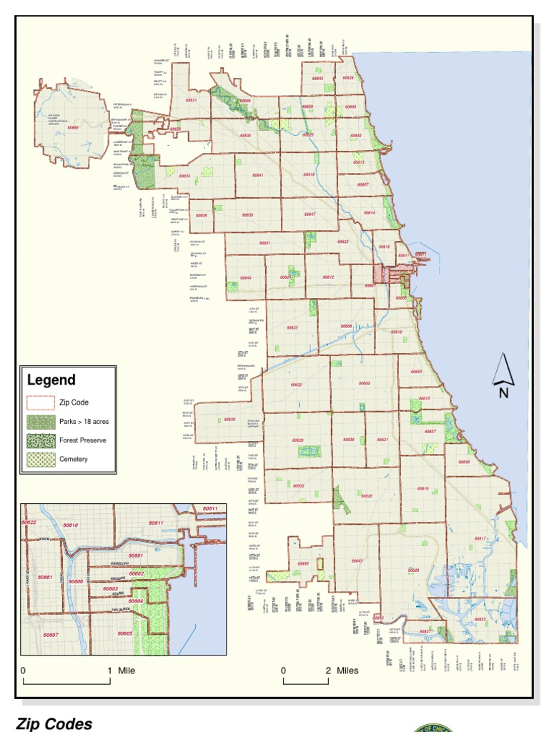 Chicago Zip Codes Map | PDF