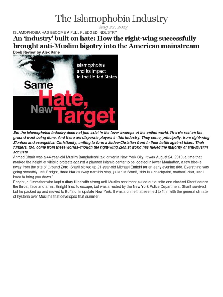 The Islamophobia Industry | PDF | Islamophobia | Discrimination & Race Relations