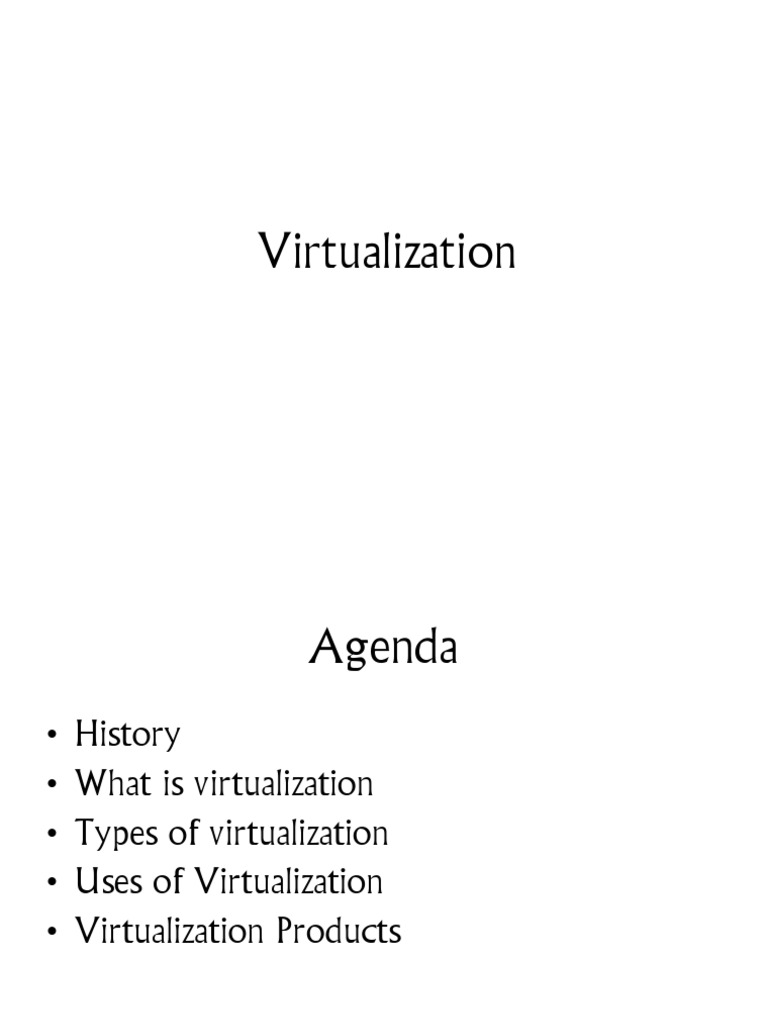 Virtualization by Raghu Ram | PDF | Virtual Machine | V Mware
