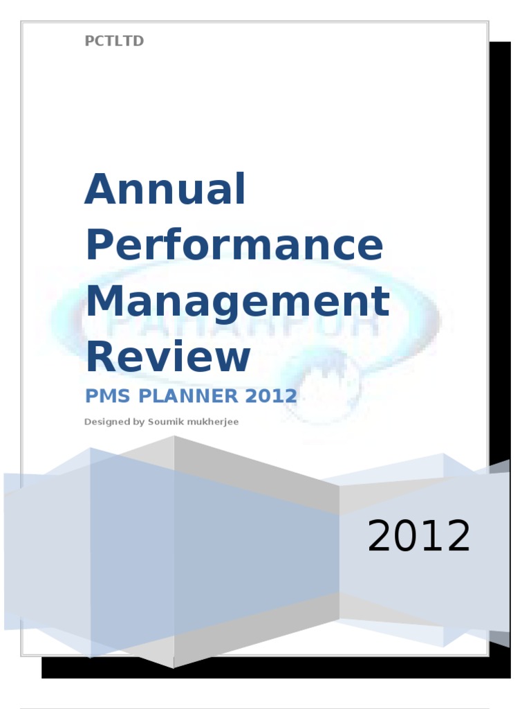 Annual Performance Management Review: Pms Planner 2012 | PDF ...