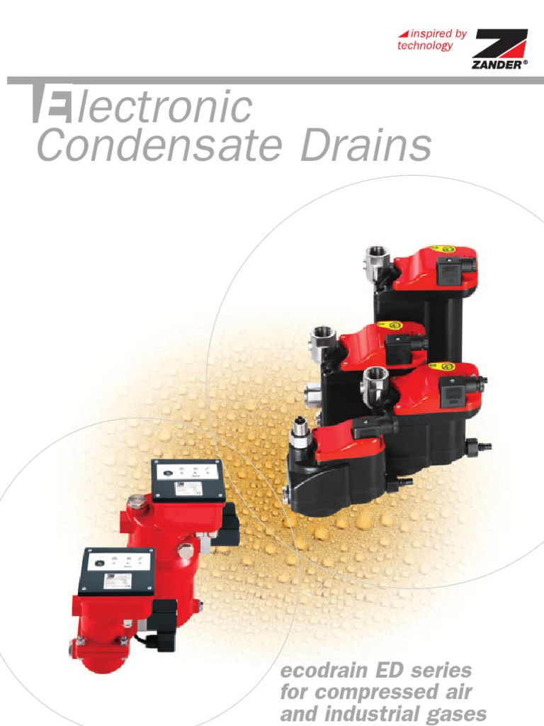 Electronic Condensate Drains Guide | PDF | Gas Compressor | Valve