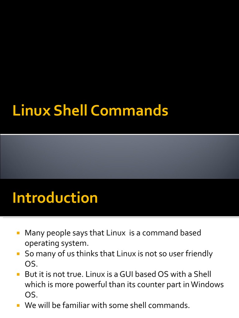 Linux Shell Commands | PDF