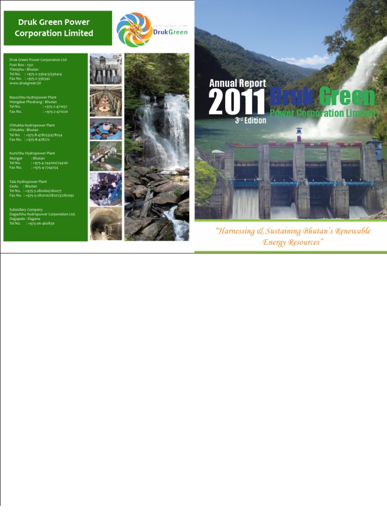 DGPC Annual Report 2011 PDF | PDF | Audit | Hydroelectricity