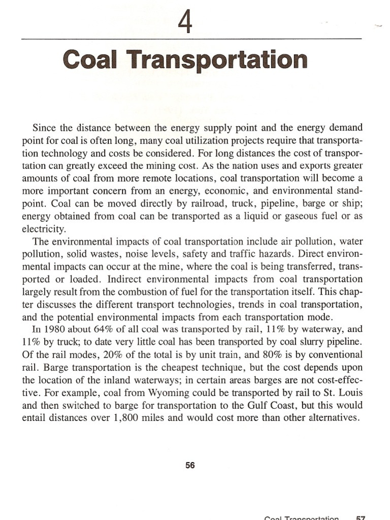 Coal Transportation | Rail Freight Transport | Coal