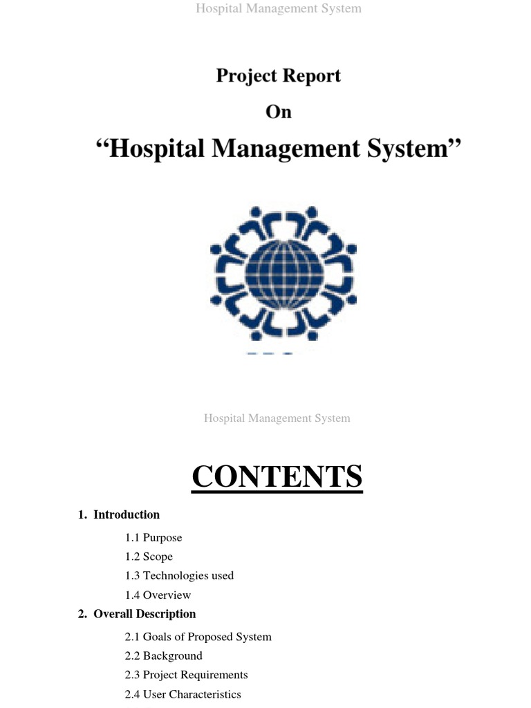 23.Project-Hospital Management System PDF | PDF