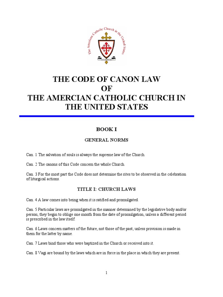 American Code of Canon Law | PDF | Clergy | Christianity