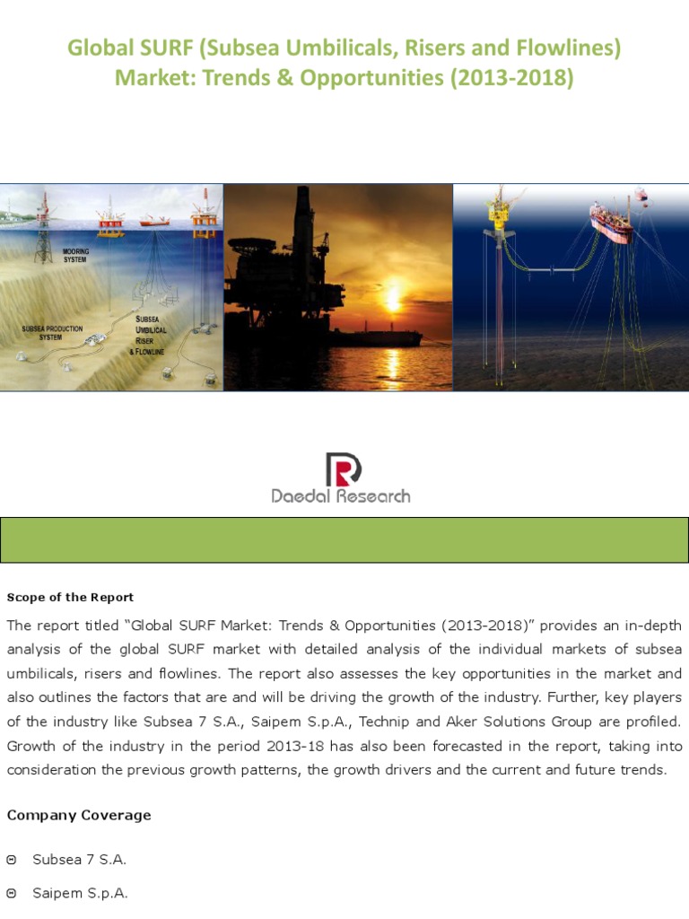 Global SURF (Subsea Umbilicals, Risers and Flowlines) Market: Trends ...