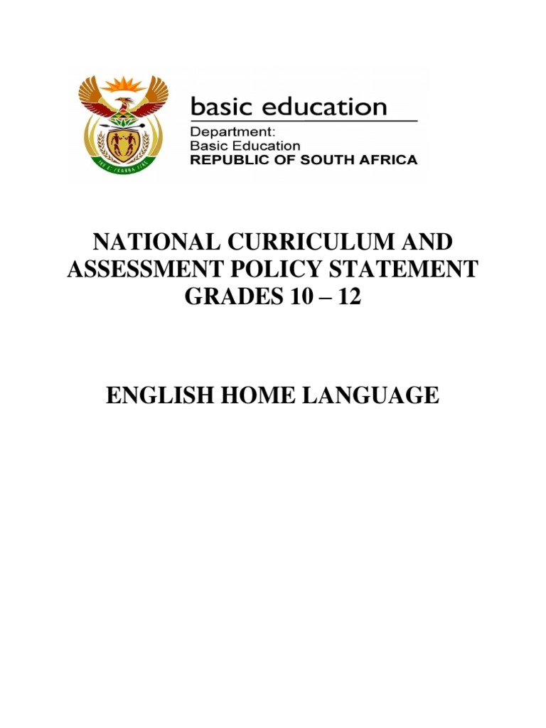 English Home Language | PDF | Curriculum | Reading (Process)