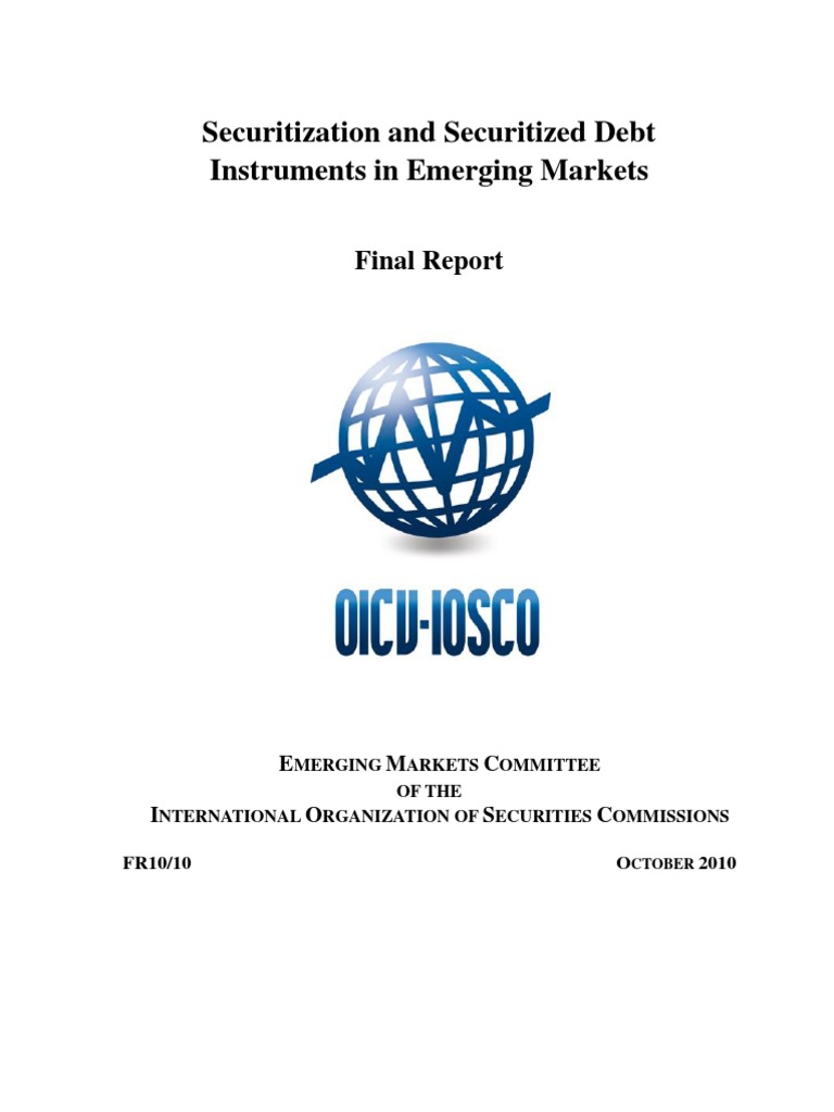 Securitization and Securitized Debt Instruments in Emerging Markets ...