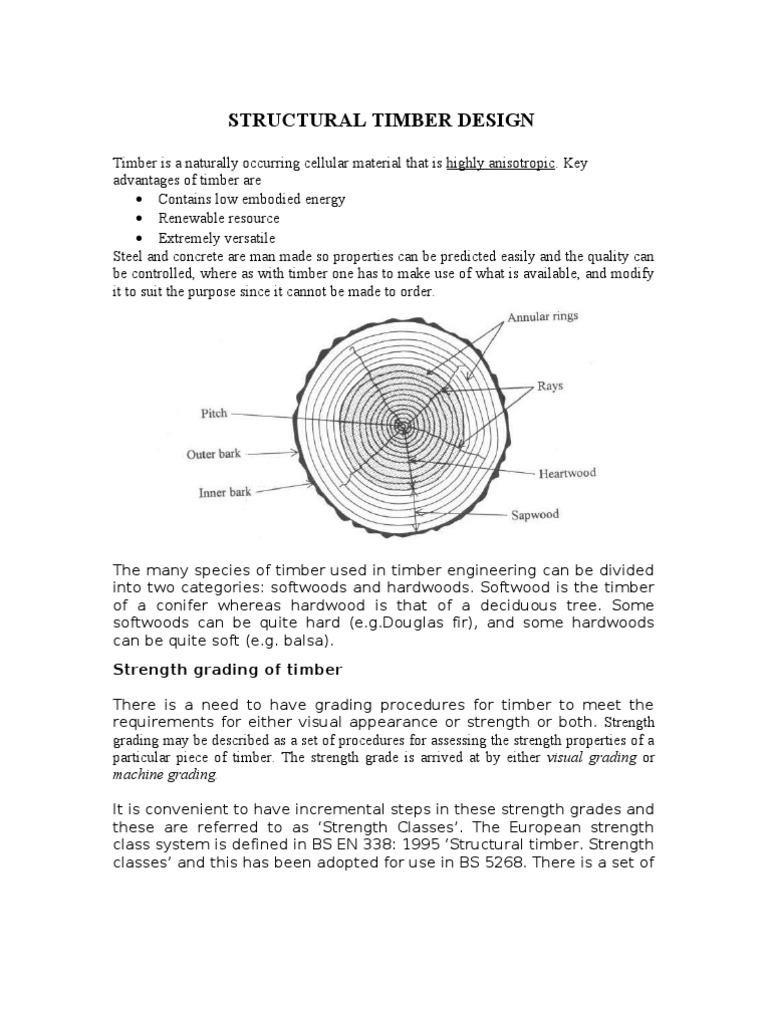 Timber Design | PDF | Bending | Buckling