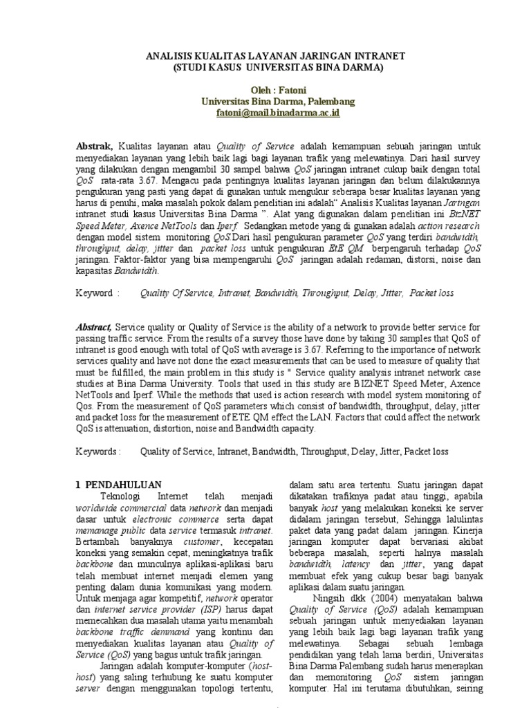 Jurnal QoS | PDF