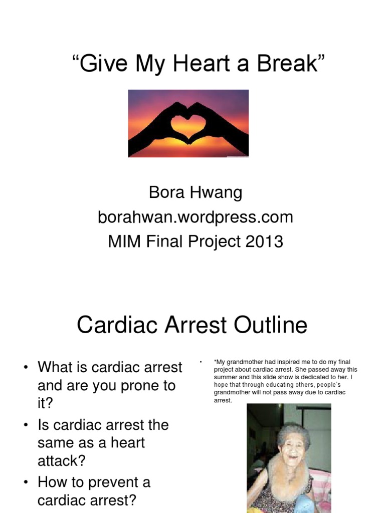 "Give My Heart A Break": Bora Hwang MIM Final Project 2013 | PDF