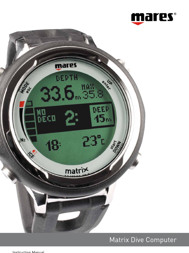 Matrix Dive Computer: Instruction Manual | PDF | Scuba Diving ...