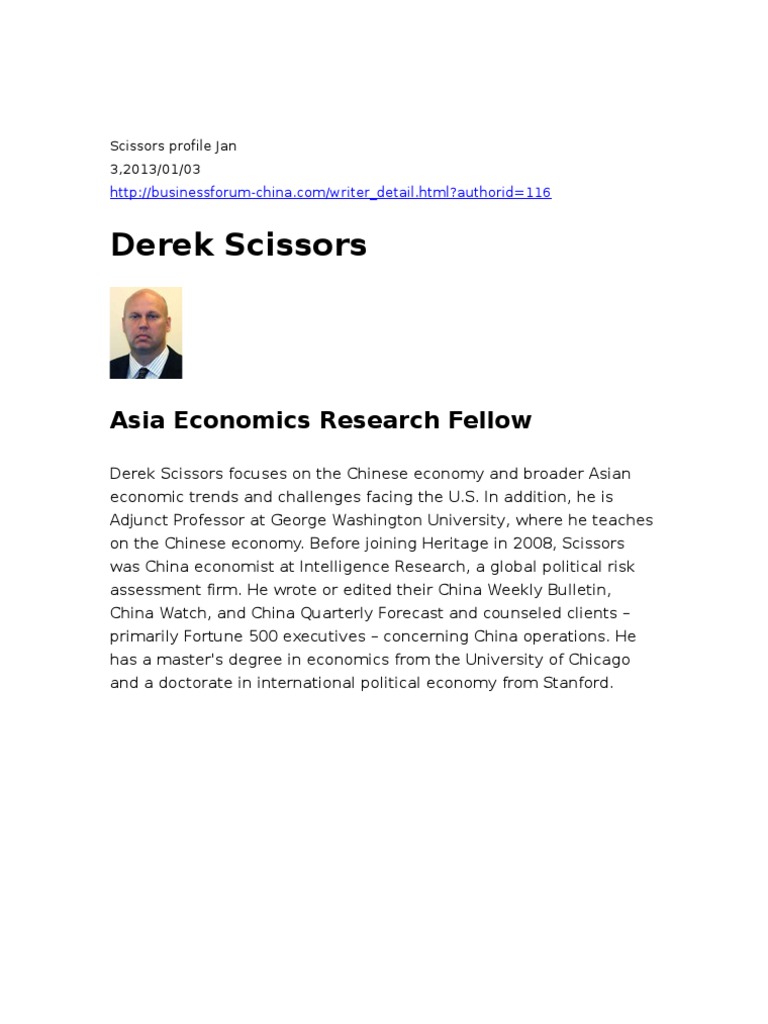 Scissors Profile Jan | PDF | Career & Growth | Business