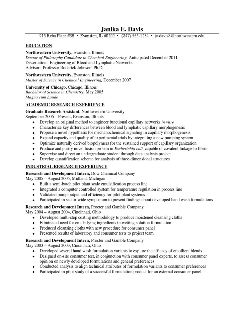 Curriculum Vitae Revised | PDF | Lymph | Engineering