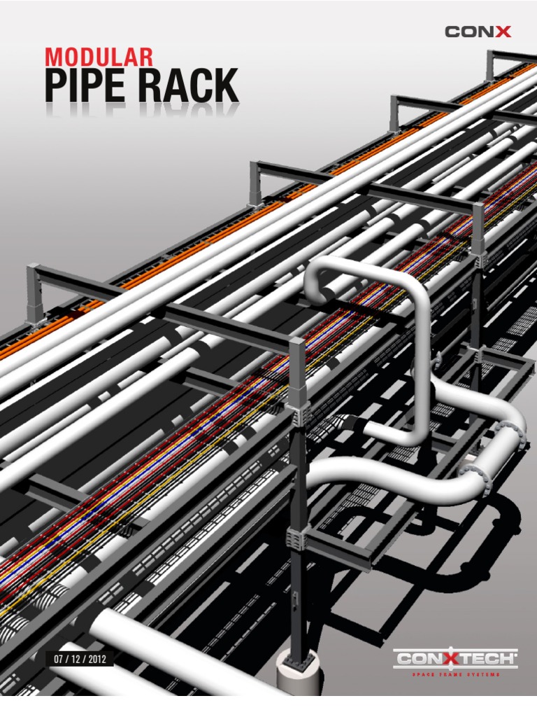 Moduler Pipe Rack | PDF | 3 D Modeling | Metal Fabrication