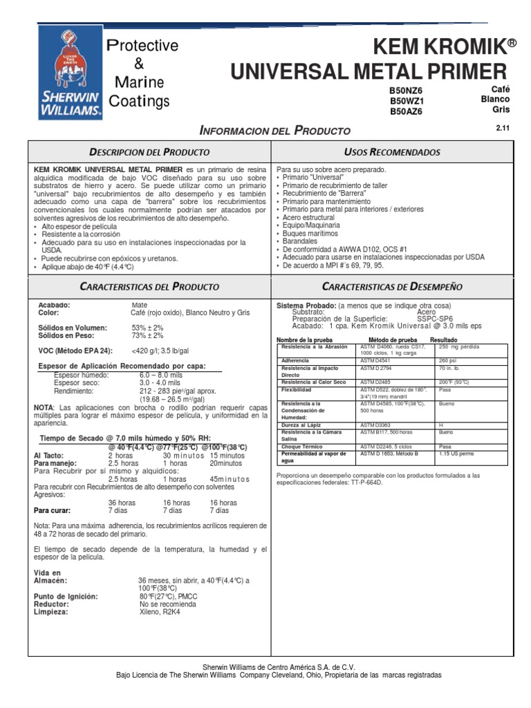 Kromik Universal Ht4 | PDF | Aluminio | Pintar