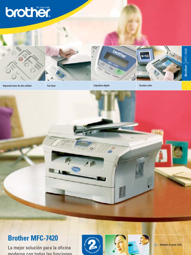 Brother MFC 7420 | PDF | Fax | Escáner de imagen