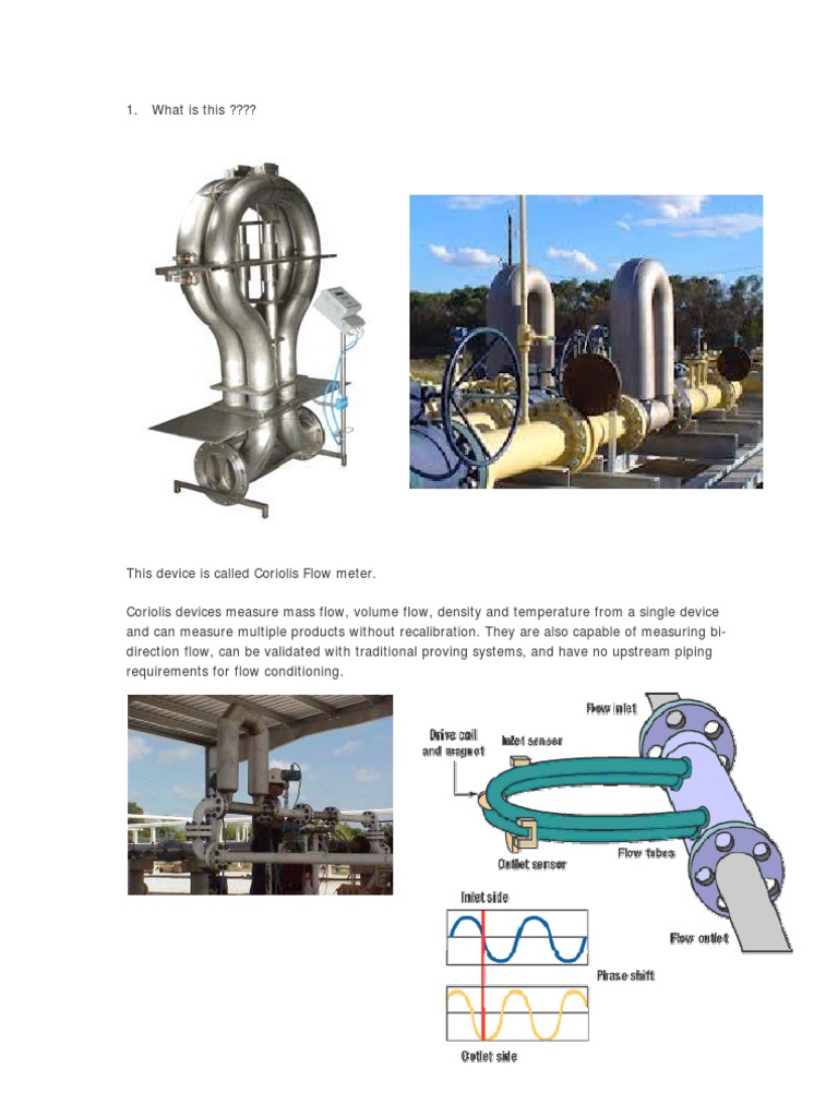 Coriolis Flow Meter | PDF | Flow Measurement | Phases Of Matter