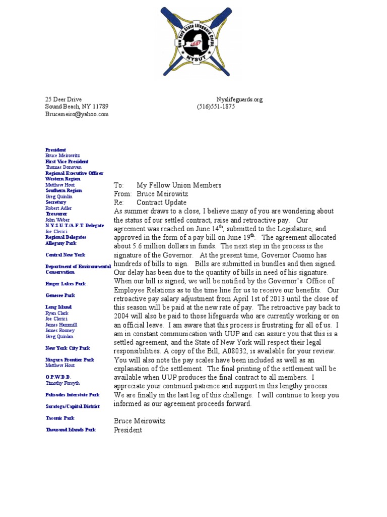 Contract Follow Up 2013 B&B | PDF