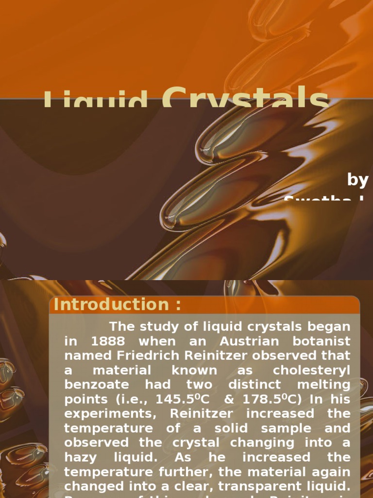 Liquid Crystals | PDF | Liquid Crystal | Physics