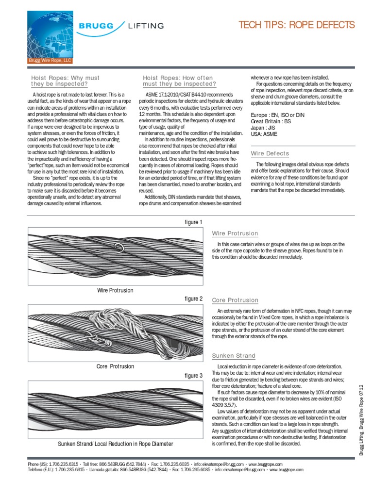 TECH TIPS: ROPE DEFECTS | PDF | Rope | Wire