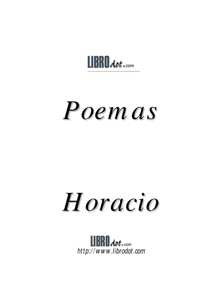 Poemas (Horacio) | PDF