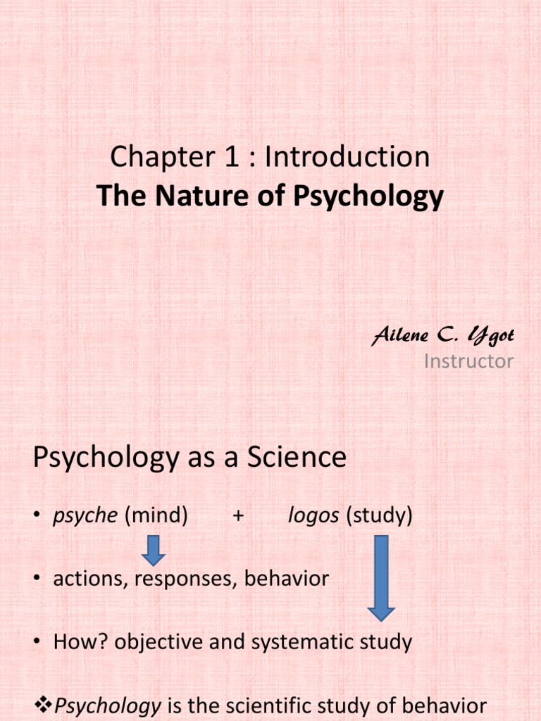 Nature of Psychology | PDF | Psychology | Epistemology