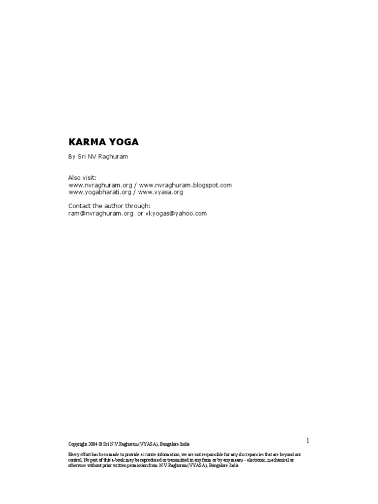 Vivek Karma Yoga | PDF