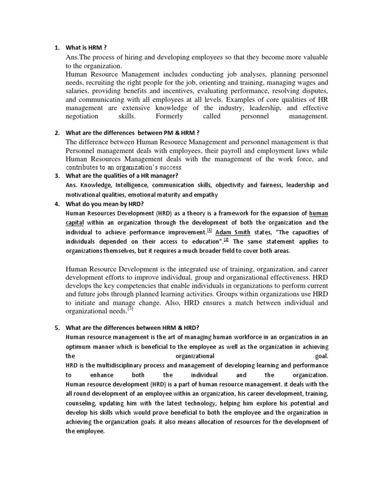 HR Faqs | PDF | Human Resource Management | Employment