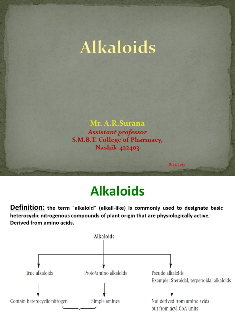 Alkaloids | Alkaloid | Chemical Compounds