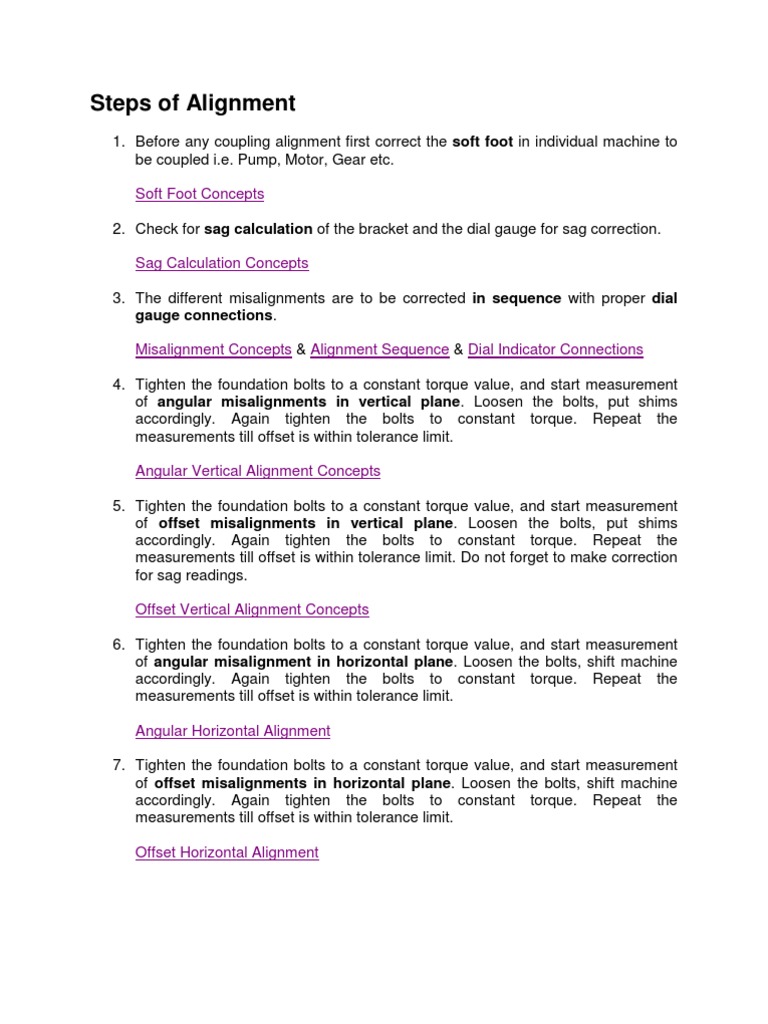 Alignment Straight Tips | PDF