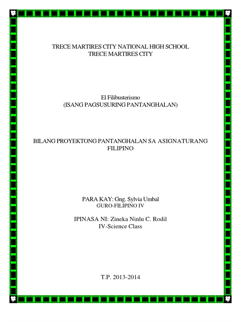 Suring Pantanghalan (El Filibusterismo) | PDF