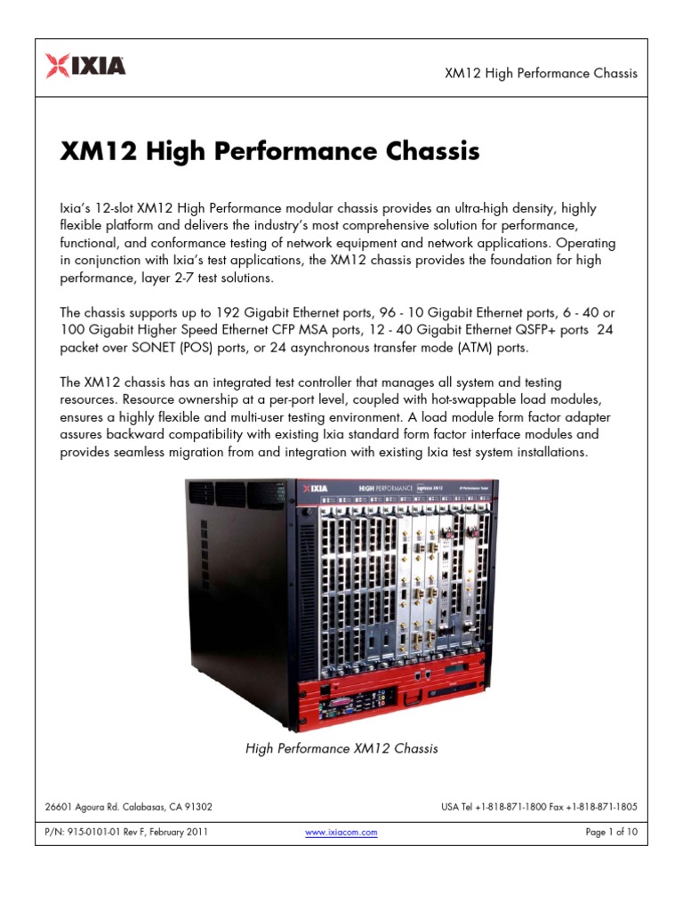 CH Optixia Xm12 | PDF | Computer Network | Physical Layer Protocols