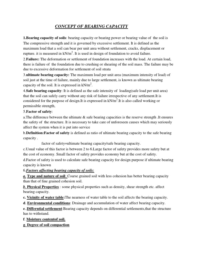 Understanding Soil Bearing Capacity | PDF | Deep Foundation | Soil